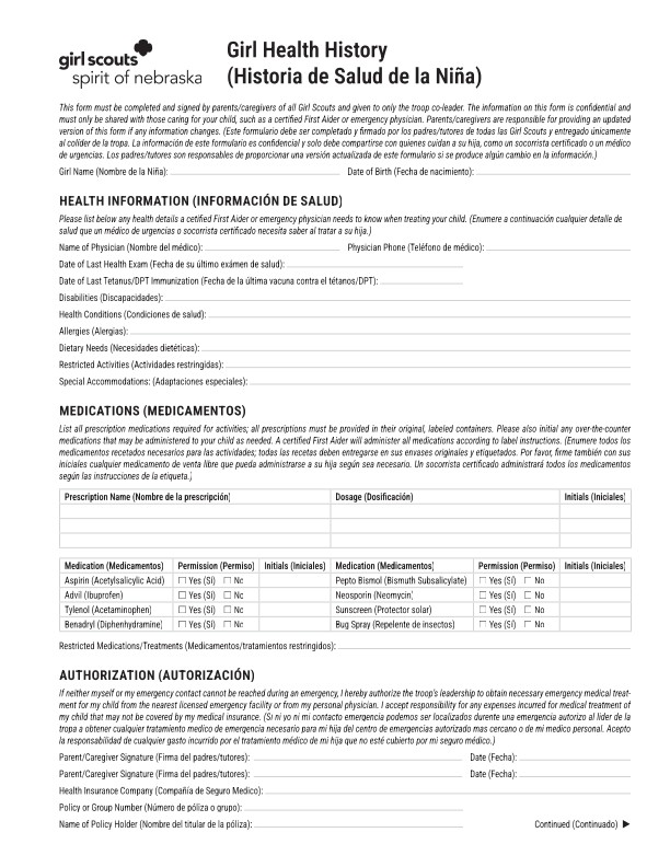 Forms and Documents | Girl Scouts